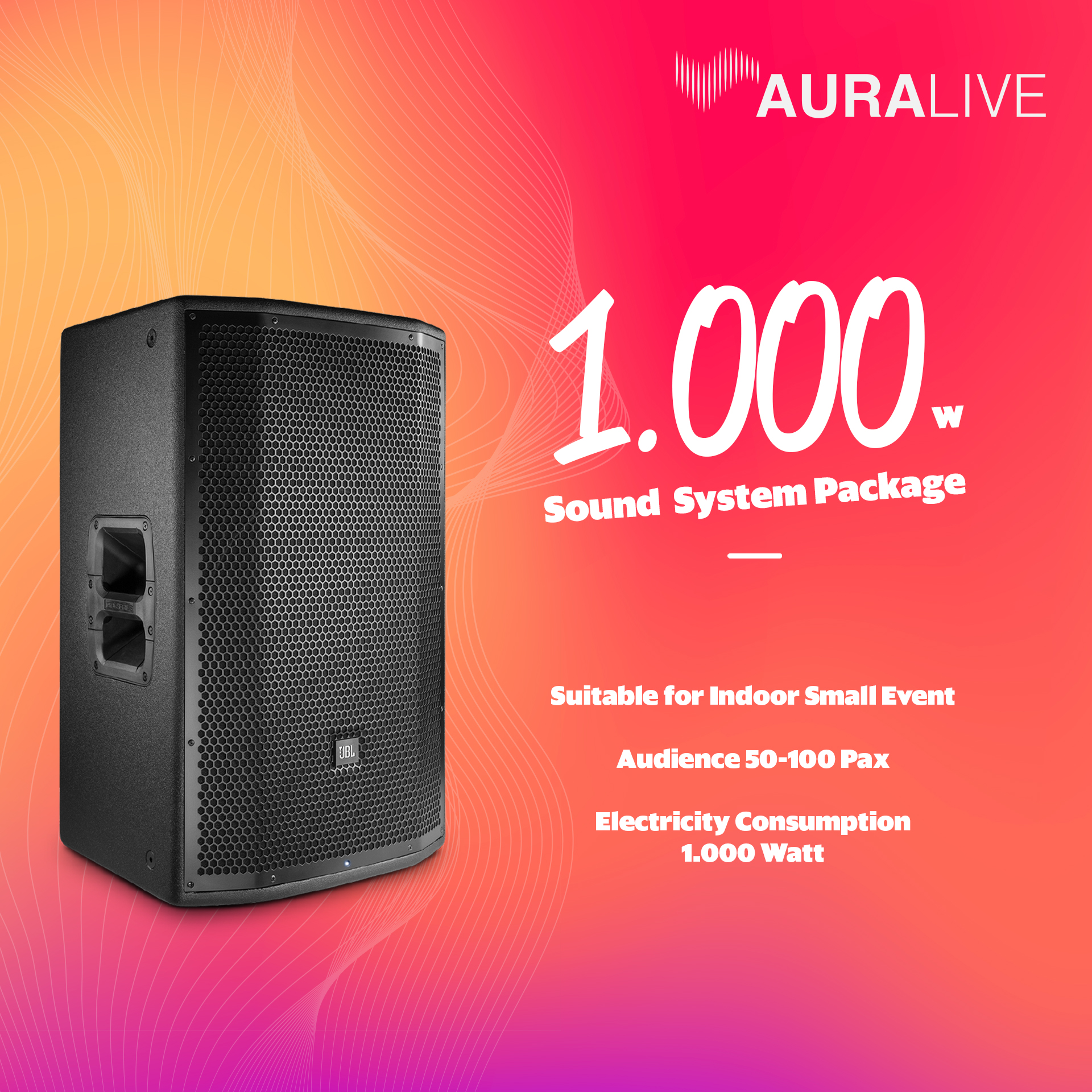 Sound System 1.000 Watt - Auralive
